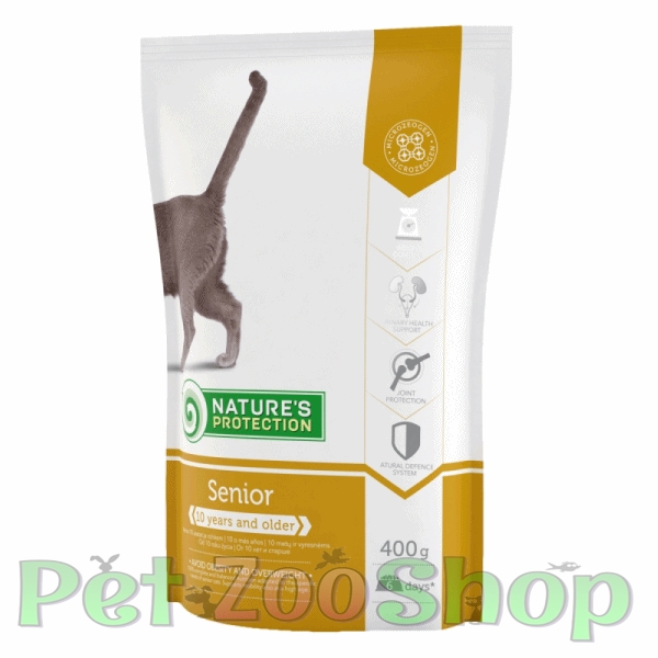 Hrana za starije mačke Senior 10+, Živina 400g Nature’s Protection
