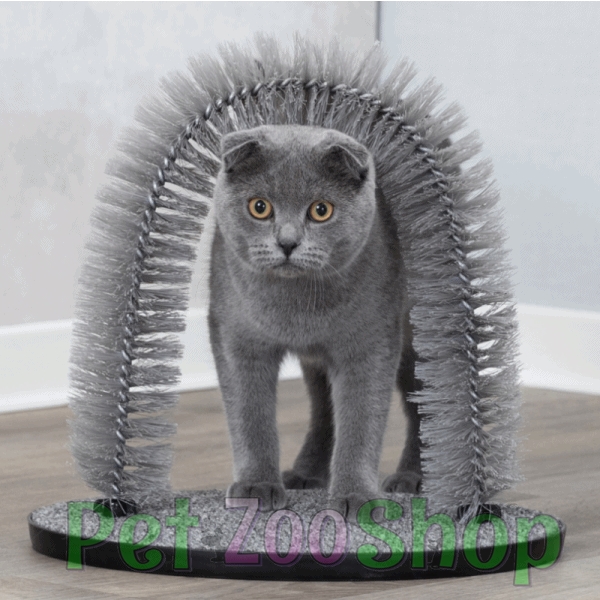 Masažer, četka, igračka za mačke – 3 u 1 – Massage and Fur Care Arch for Cats – Trixie