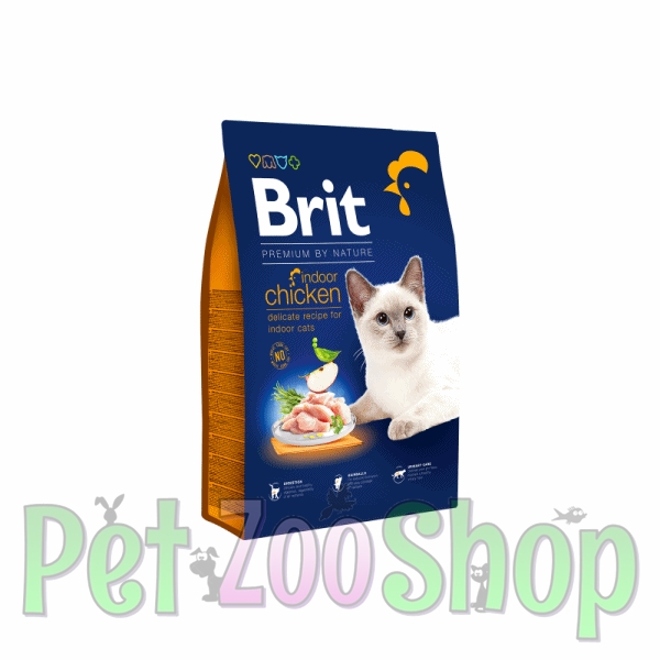 BRIT PREMIUM INDOOR Hrana za mačke, Piletina 8Kg