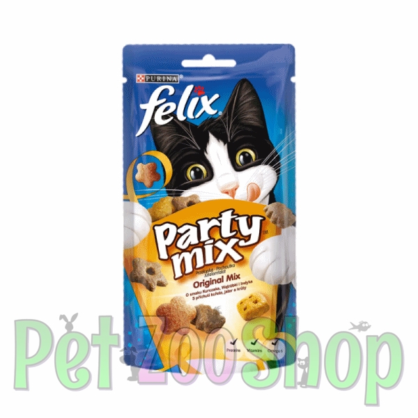 Felix Party Mix Poslastice za Mačke – Tri Ukusa, Tri Načina da Obradujete Svoju Mačku