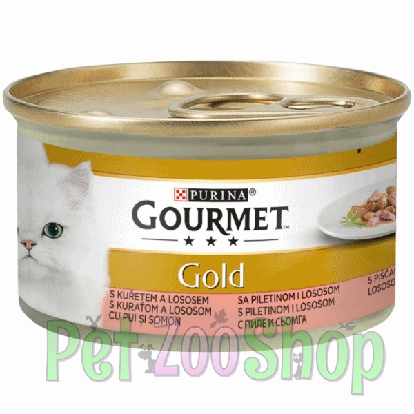 Gourmet Gold Konzerva za Mačke Losos i Piletina 85g