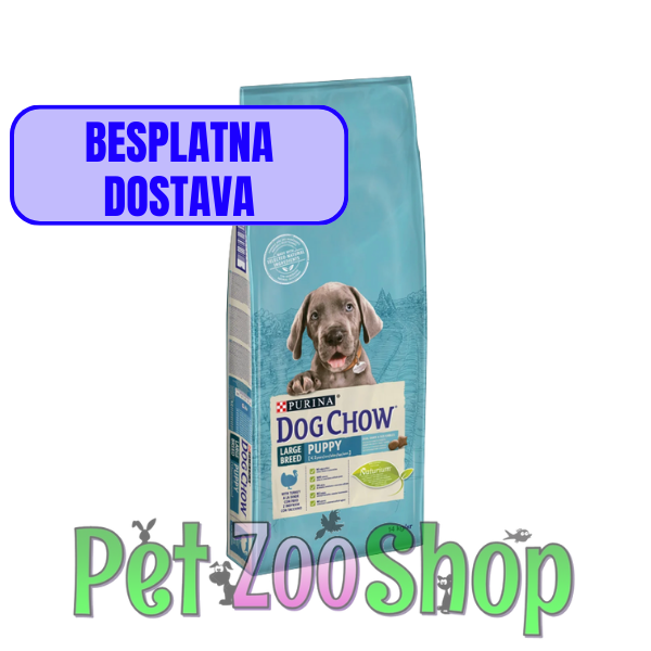 Dog Chow Hrana za Pse Puppy Large Breed, 14kg – Potpuna Hrana za Štence Velikih Rasa