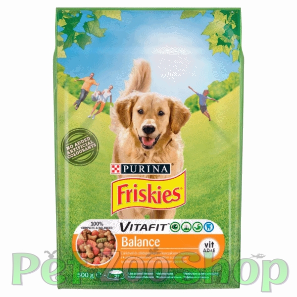 Friskies Balance Hrana za Odrasle Pse sa Piletinom i Povrćem – 2,4kg i 500g