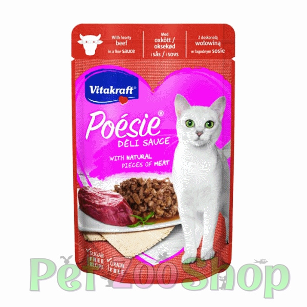Vitakraft Poesie Grain Free Sos Govedina za mačke 85g