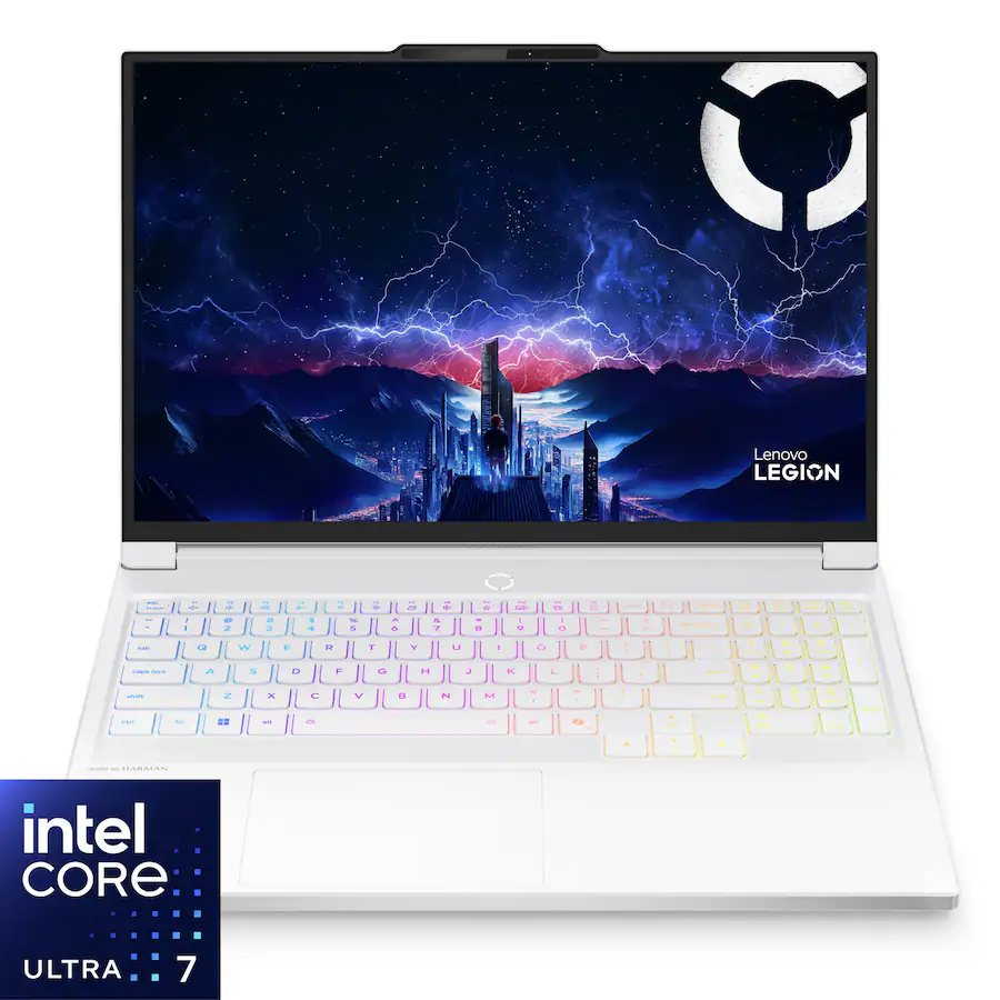 Lenovo - Legion 7i 16" 2.5k OLED Gaming Laptop - Intel Core Ultra 7 255HX - 32GB Memory - NVIDIA GeForce RTX 5060 - 1TB SSD - Glacier White