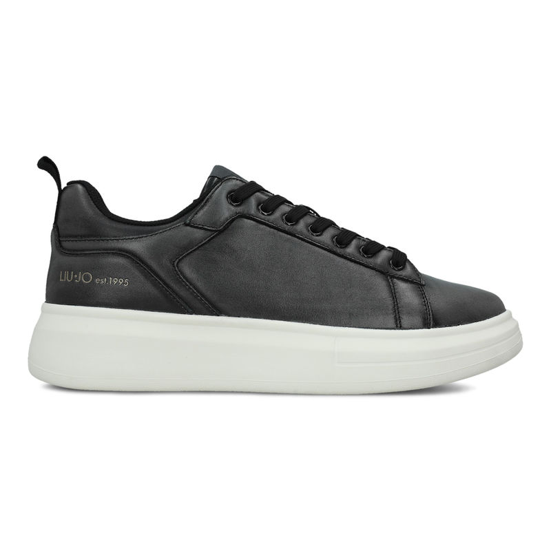 Muške patike Liu Jo Big 05 - sneaker brushed calf leather black