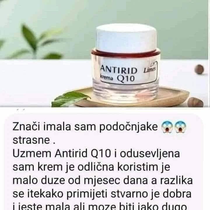 ANTIRID krema Q10 – krema za područje oko očiju - Namena: nega kože