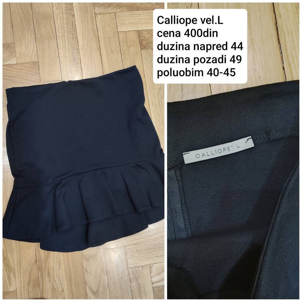 Calliope suknja, veličina L, boja crna (Nero Black). - Model