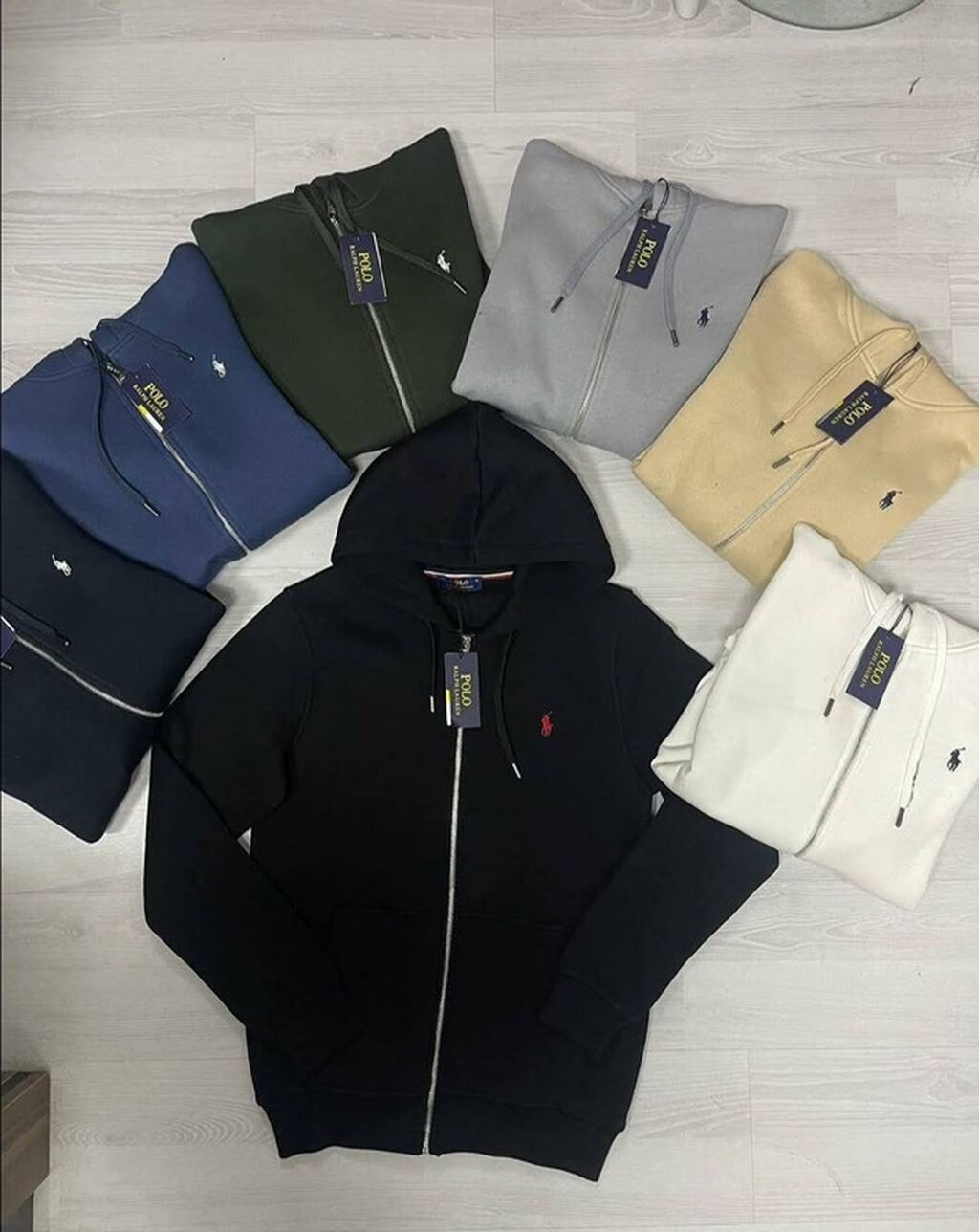 Duks, 2XL (EU 56), L (EU 52), XL (EU 54), Ralph Lauren, bоја - Crna, Sa kapuljačom
