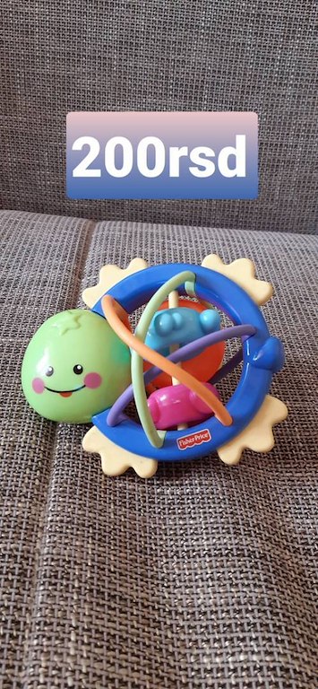 Fisher-Price interaktivna zvečka/igracka za bebe - Šarena rotirajuća