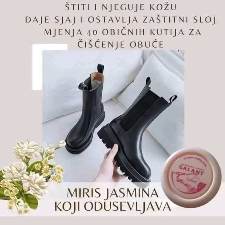 Krema za čišćenje i negu obuće – Galant (miris jasmina) - Štiti i