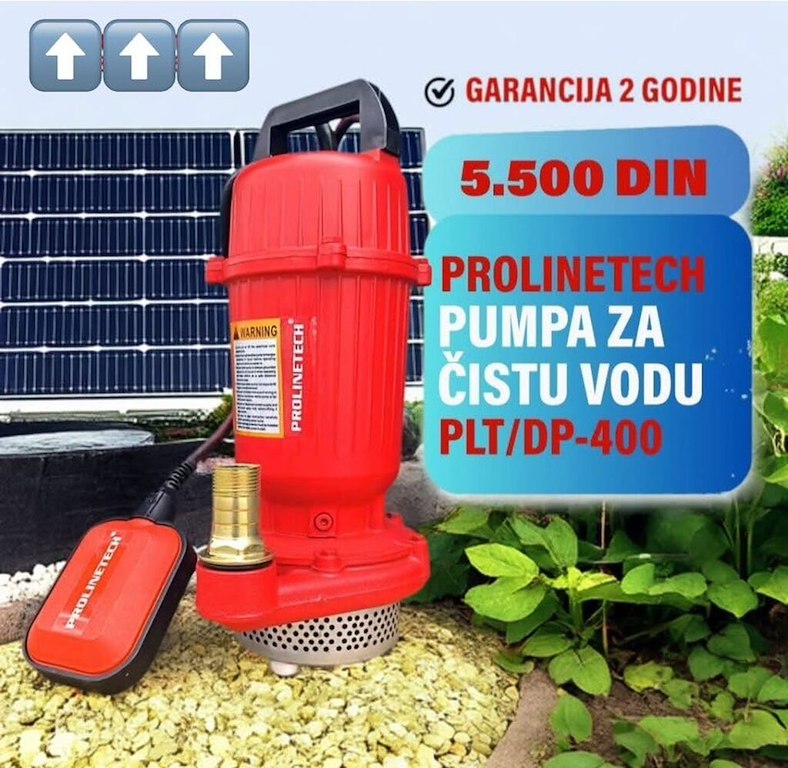 PROLINETECH potapajuća pumpa za čistu vodu PLT/DP-400 - Tip
