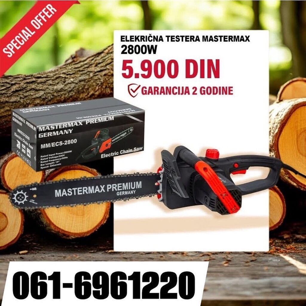 Električna testera Mastermax Premium MM/ECS-2800 - Snaga: 2800 W -