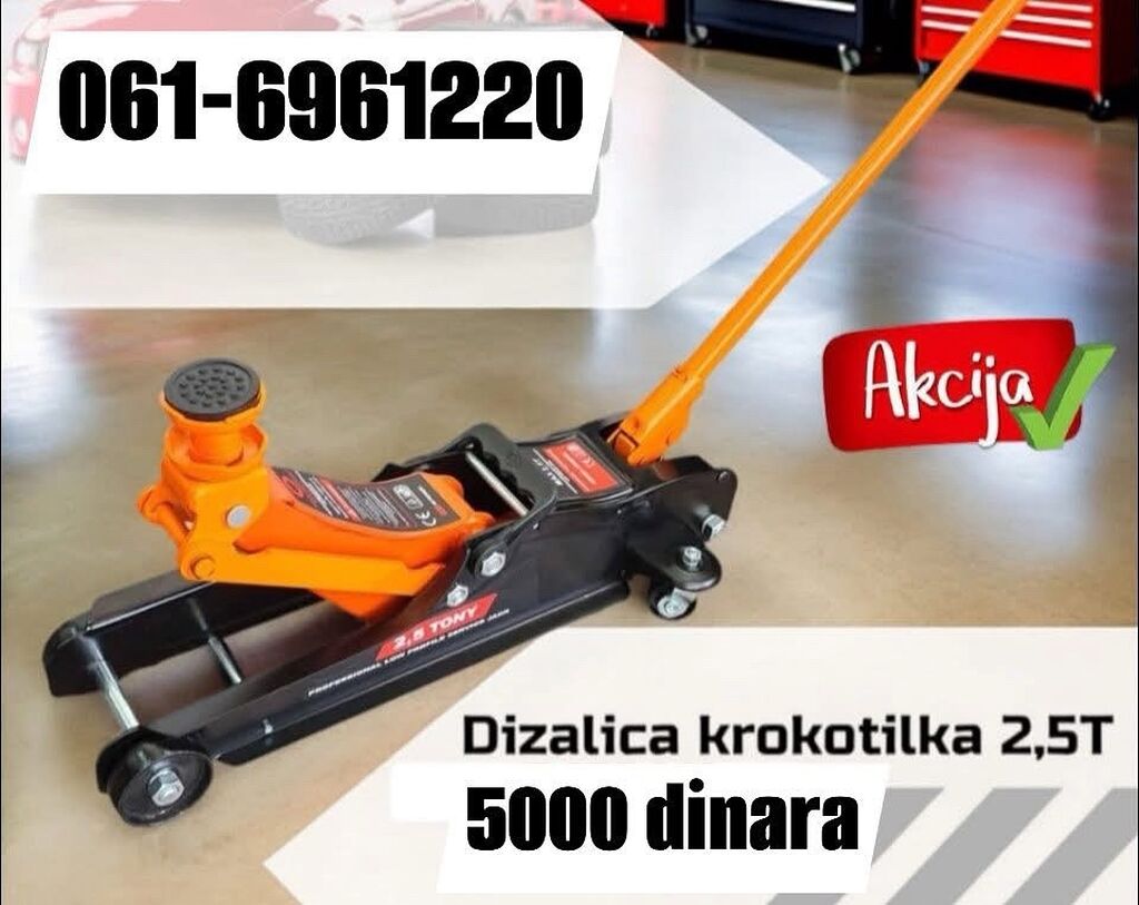 Dizalica “krokodilka” 2,5T - Hidraulična podna dizalica za automobile