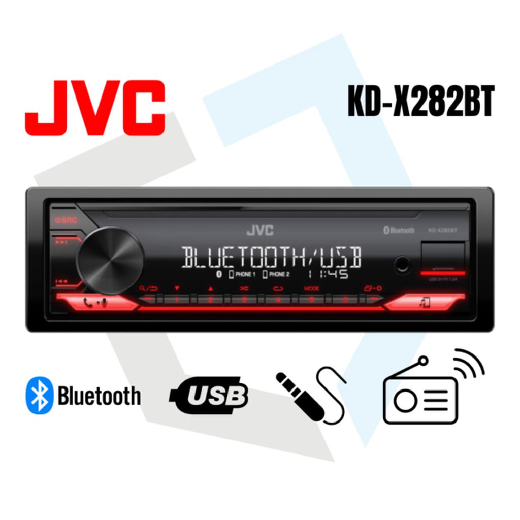 JVC KD-X282BT Auto radio Ukoliko ste često za volanom i volite da
