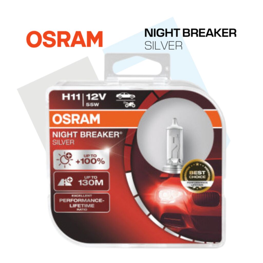 Sa NIGHT BREAKER SILVER, OSRAM nudi halogenu automobilsku lampu sa