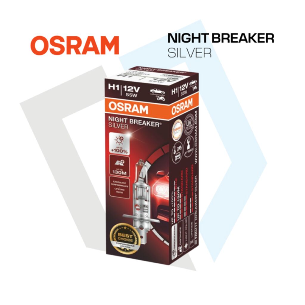 Sa NIGHT BREAKER SILVER, OSRAM nudi halogenu automobilsku lampu sa