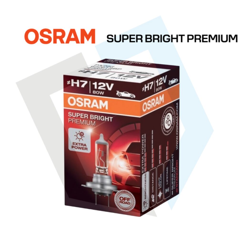 Auto sijalica Osram Super Bright Premium 12V H7 80W Off-Road. OSRAM