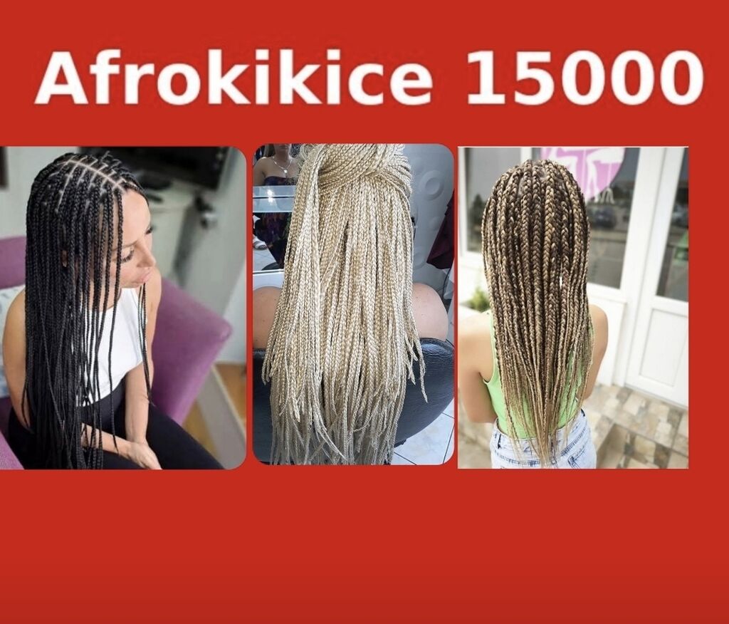Afrokikice – 15.000 Profesionalno pletenje afro kikica (box braids) u
