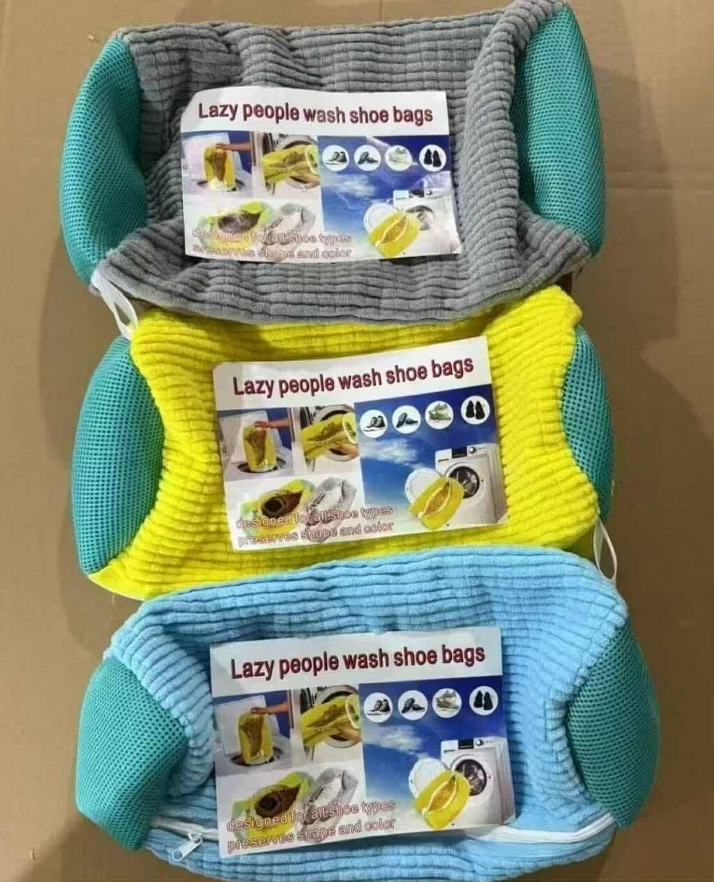 Torbe za pranje obuće u veš-mašini – “Lazy people wash shoe bags” -