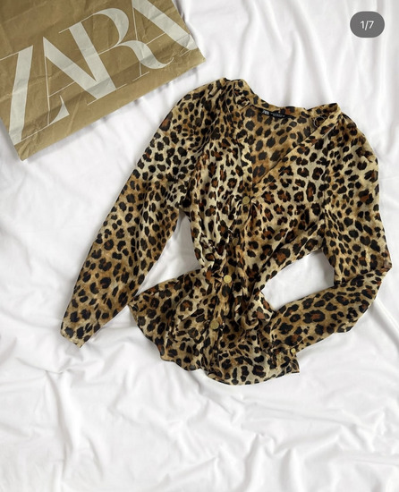 ZARA leopard košuljica  XS