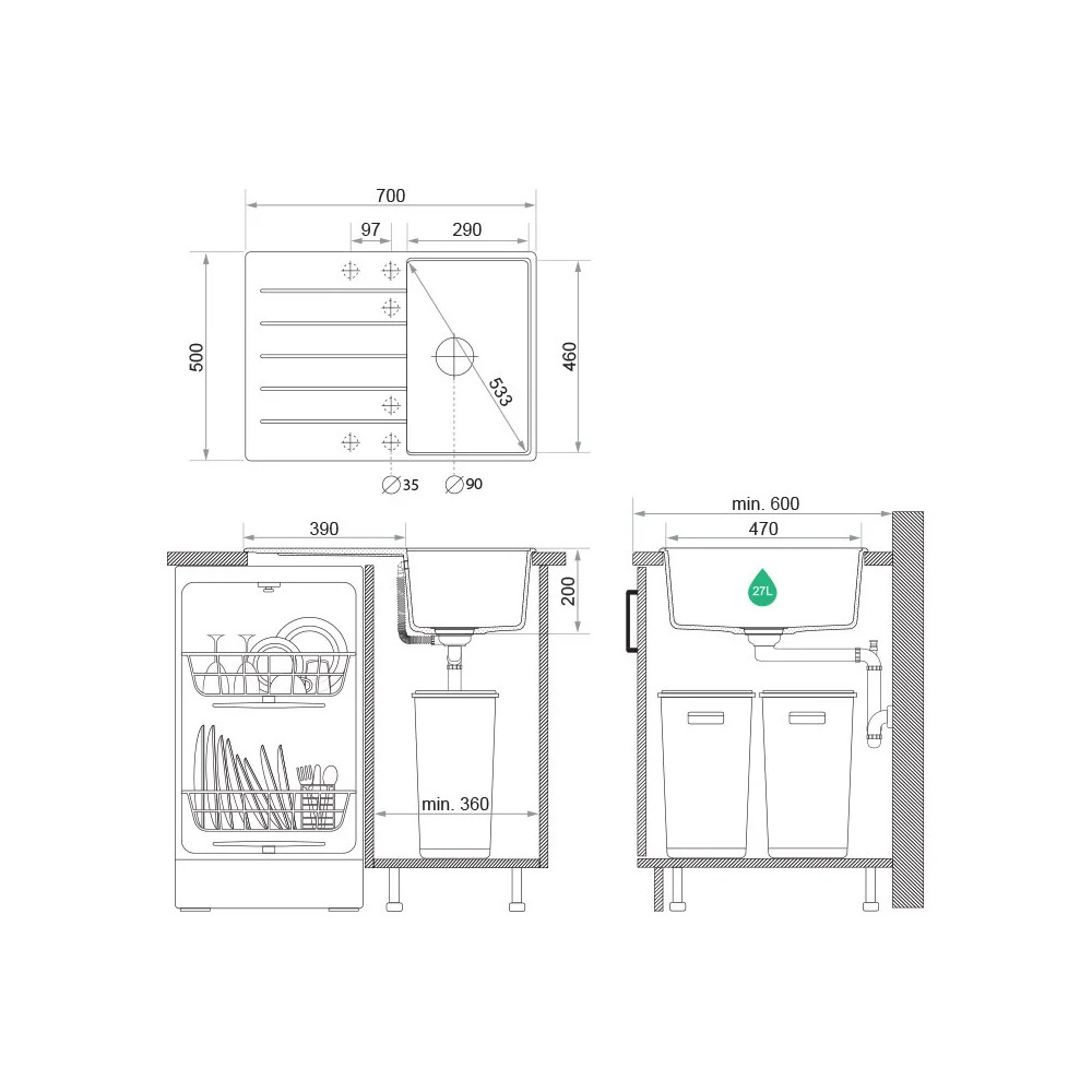 Kando sudopera COPENHAGEN 700-40 Top MKGKW-X0
