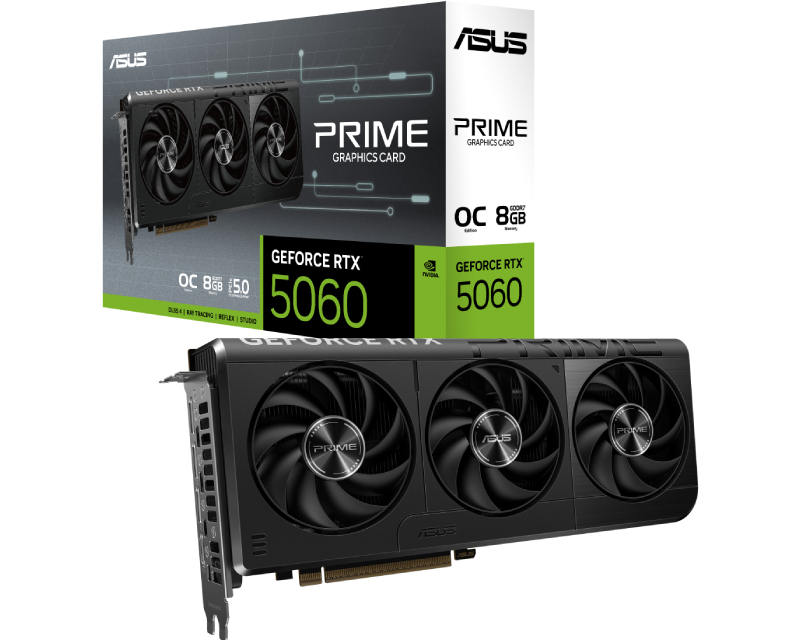 Grafička karta ASUS nVidia GeForce RTX 5060 8GB PRIME-RTX5060-O8G GDDR7ID: EK000782164