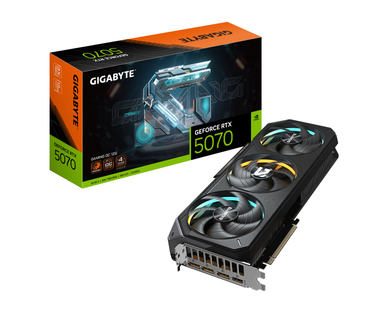 Grafička karta GIGABYTE nVidia GeForce RTX 5070 GAMING 12GB 192bit GV-N5070GAMING OC-12GD GDDR7ID: EK000781853