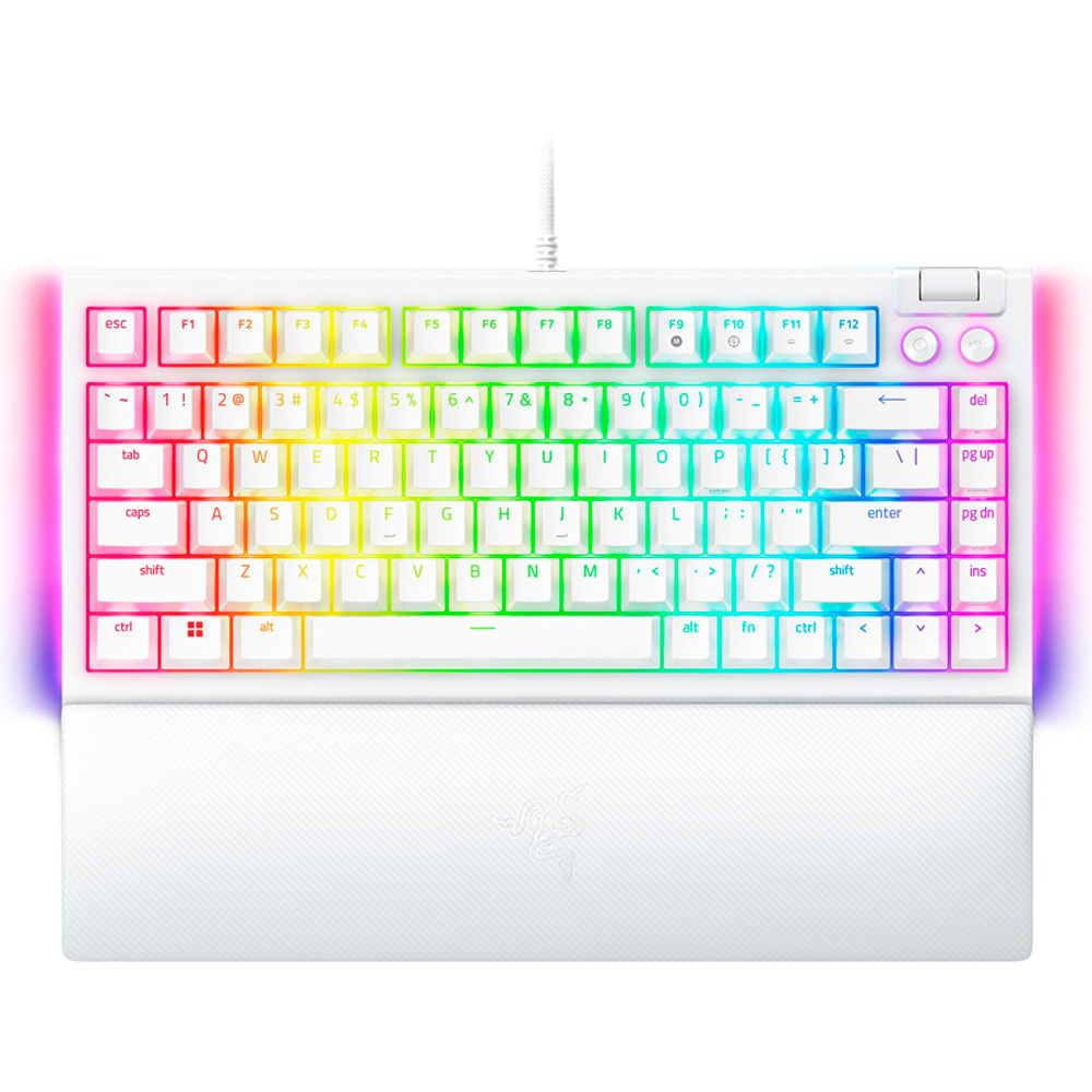 Tastatura Razer BlackWidow V4 75% - Hot-swappable Mechanical Gaming Keyboard - White - US LayoutID: EK000780258