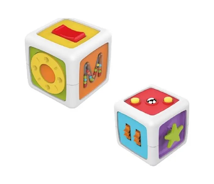 Infunbebe Edukativna igračka za bebe Mini kocka sa aktivnostima, 8cm