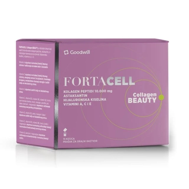 Fortacell Collagen Beauty – Moćna formula za podmlađivanje i elastičnost kože (15 kesica)