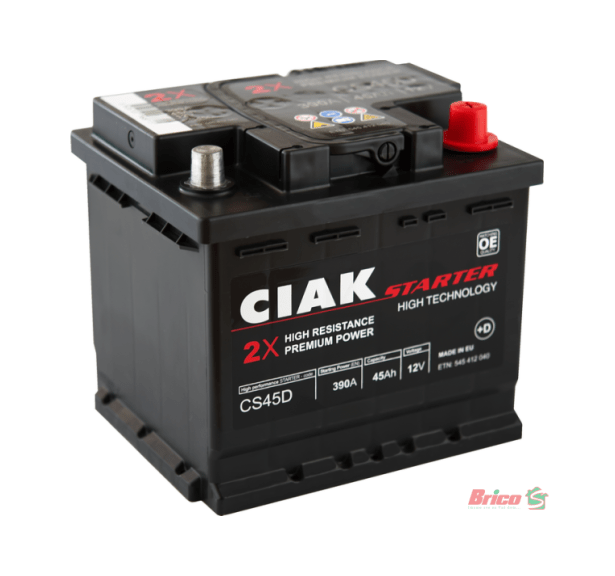 AKUMULATOR CIAK STARTER 12V-45Ah D+
