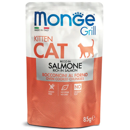 Monge Cat Grill sos Losos - Kitten 85g