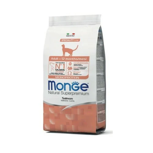 MONGE Hrana za odrasle mačke Monoprotein, s lososom, 400g