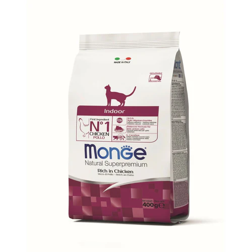 MONGE Hrana za odrasle mačke, Indoor, 400g