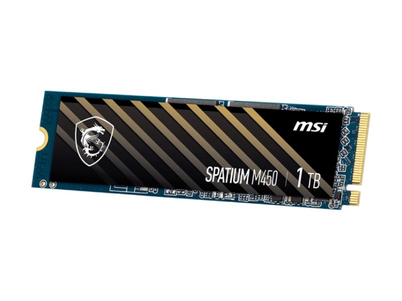 MSI SPATIUM M450 1TB PCIE 4.0 NVME M.2 SSD