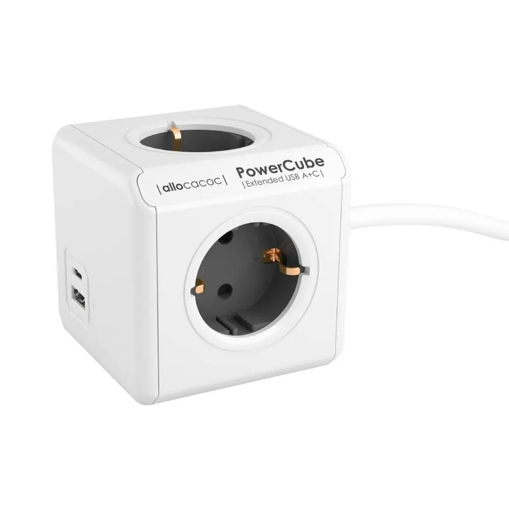 ALLOCACOC PowerCube 4xSchuko + USB A+C 1.5m