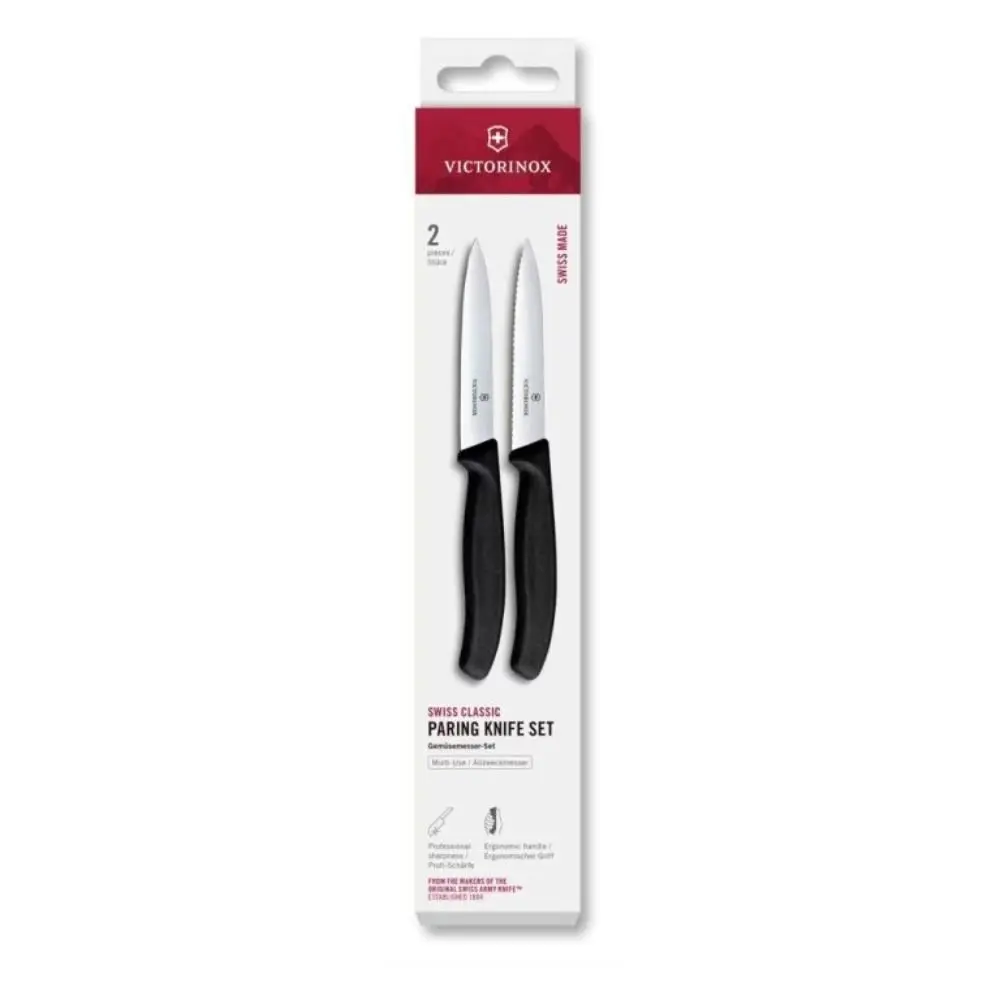 VICTORINOX Swiss Classic Black Set 2 noža