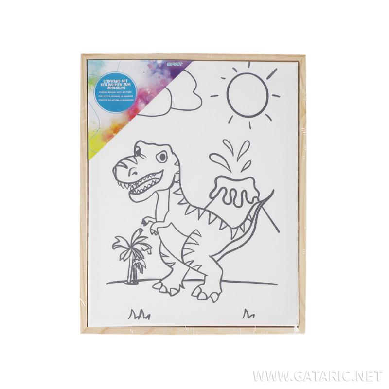 Platno za slikanje sa printom "T-Rex" 30x40cm