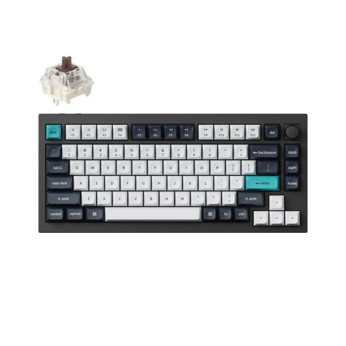 Tastatura Keychron Q1M-M3 75% Brown Switch - Carbon Black