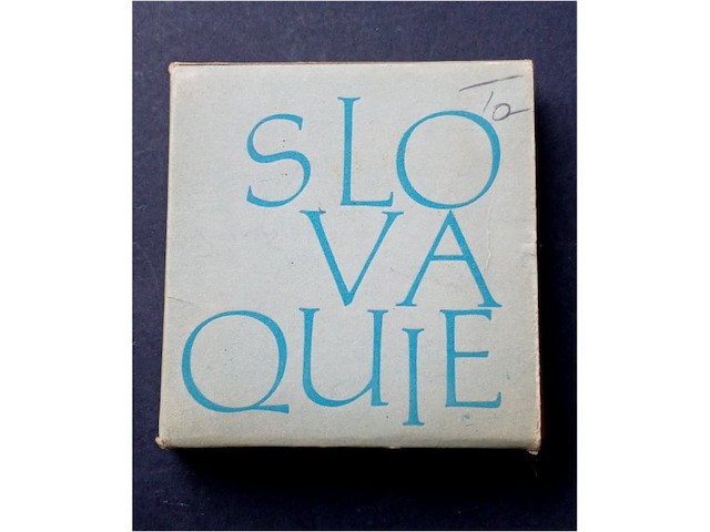1970 LA SLOVAQUIE minijaturna knjiga 7,5 x 7,5 cm