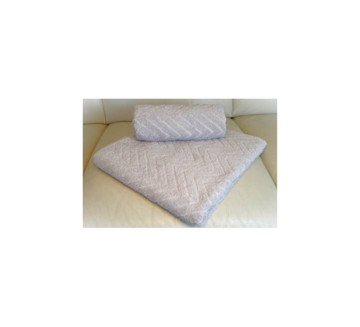 BLUE BELL PEŠKIR ZIG ZAG 70 CM X 130 CM - SVETLOSIVI