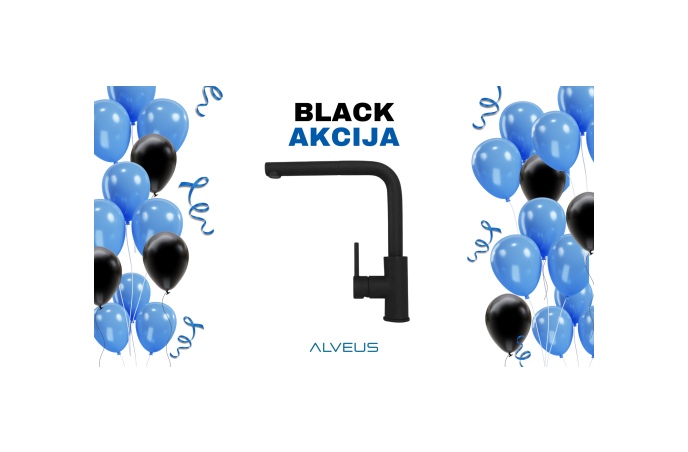 Black Akcija - Alveus - Slavina Zeos-P - Black Mat - 1136505