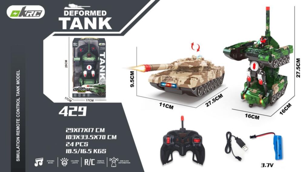 Magaza Transformers tenk 1:18 R/C USB