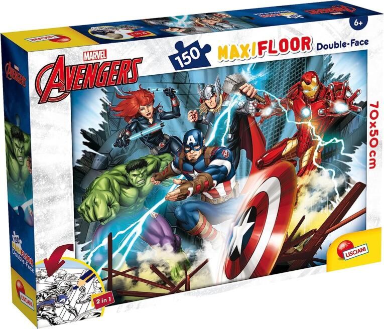 LISCIANI SLAGALICA 150PCS MAXI AVENGERS 2U1