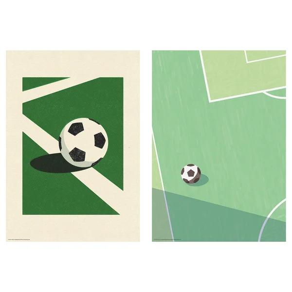 Poster, fudbalska utakmica, 21x30 cm