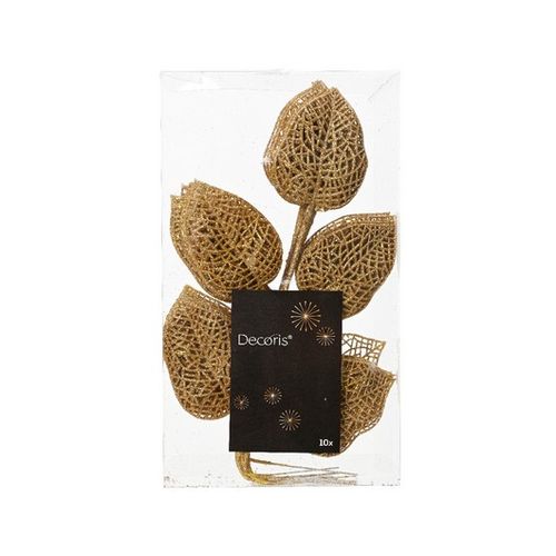 NG cvet - GLITTER LEAF 1pcs 36cm 029325 - Gold - KMG