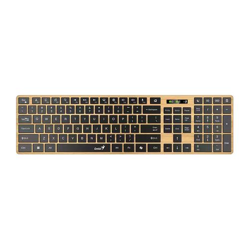 Genius SlimStar 7250BT, AI, Pine Wood YU wireless tastatura