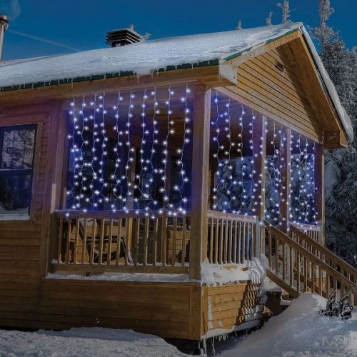 Novogodišnja LED zavesa 240 LED, bela, 2m, IP44