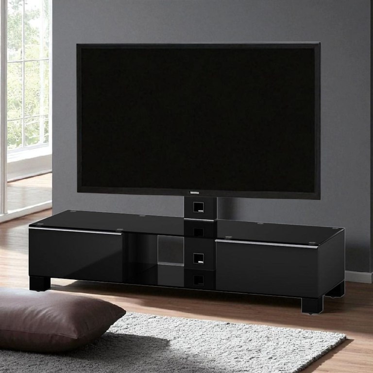 TV komoda sa držačem Sonorous MD 8120-C-HBLK-BLK